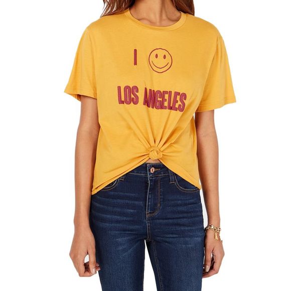 Rebellious One | Tops | Rebellious One Juniors Los Angeles Tie Front ...